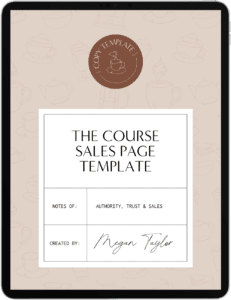 Course Sales Page Copy Template: Boost Conversions