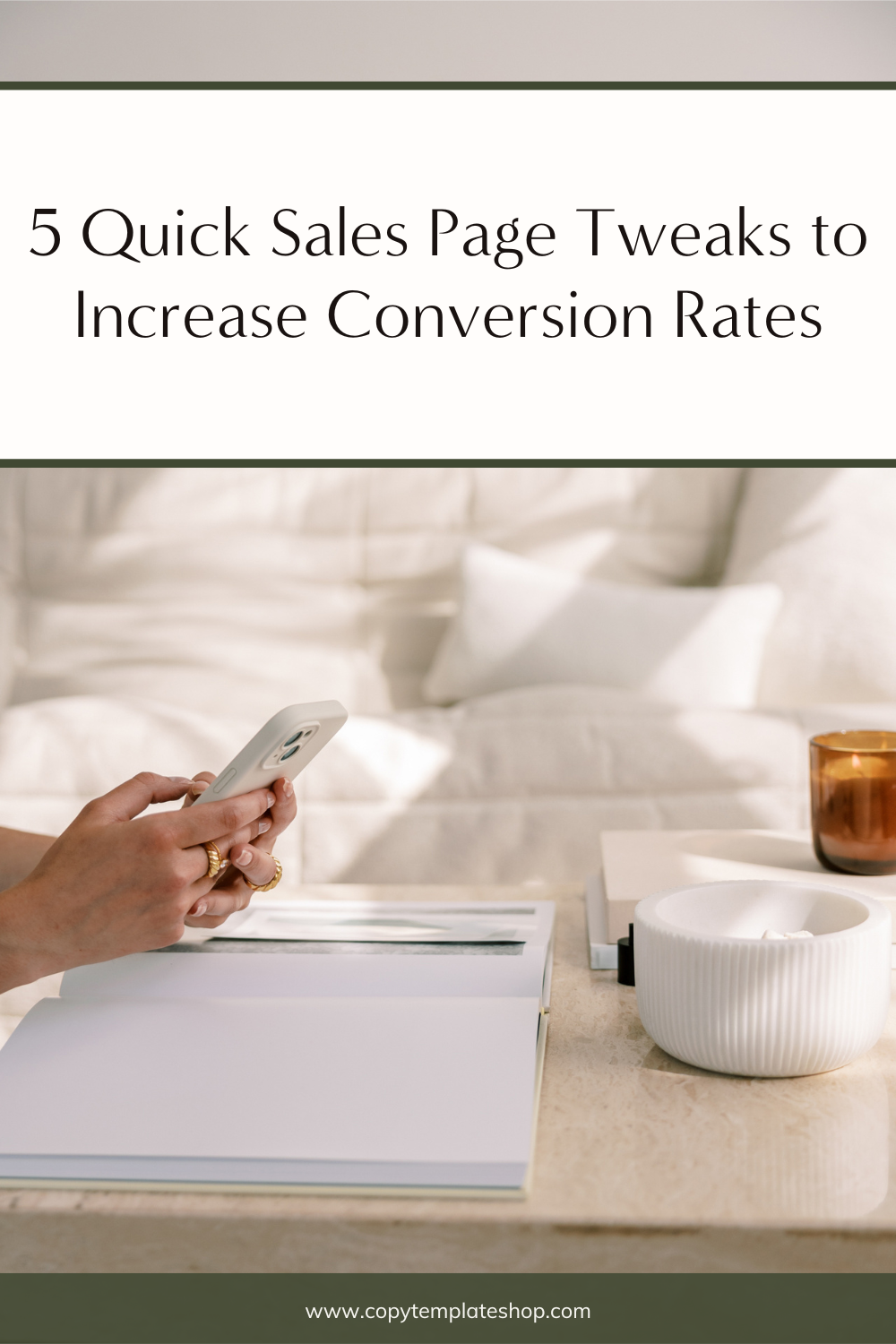 5 Quick Sales Page Tweaks to Increase Conversion Rates - The Copy ...