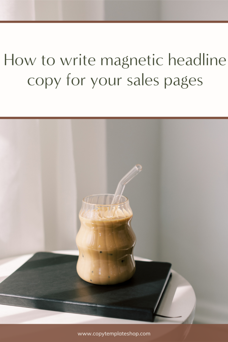 How to write magnetic headline copy for your sales pages - The Copy ...
