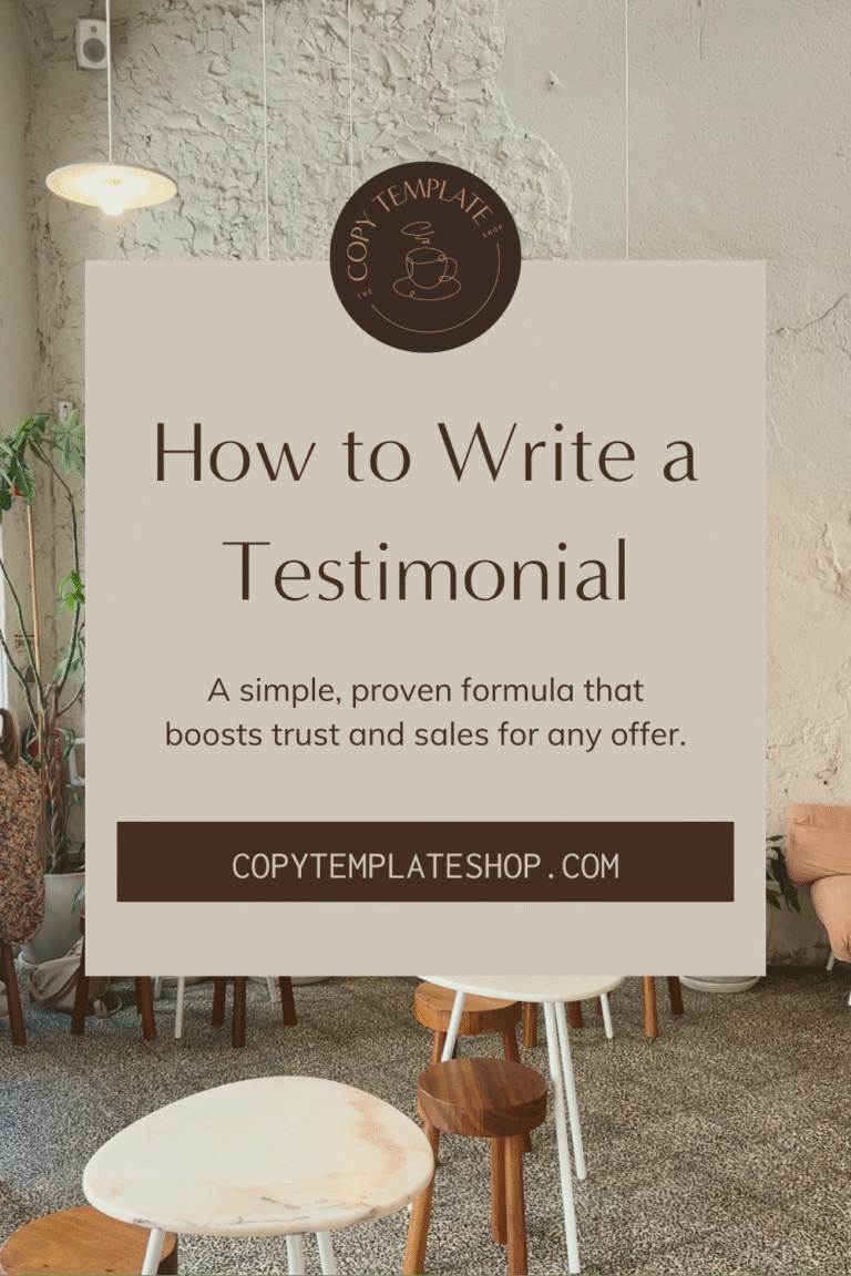 How to Write a Testimonial: A Simple, Proven Formula